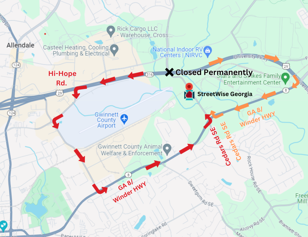 Road Closure - StreetWise Georgia Inc